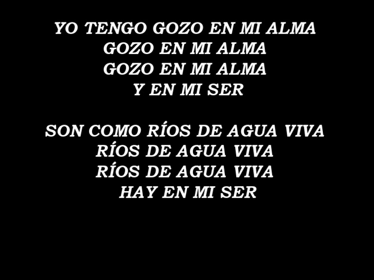 Yo Siento Gozo en Mi Alma | PDF