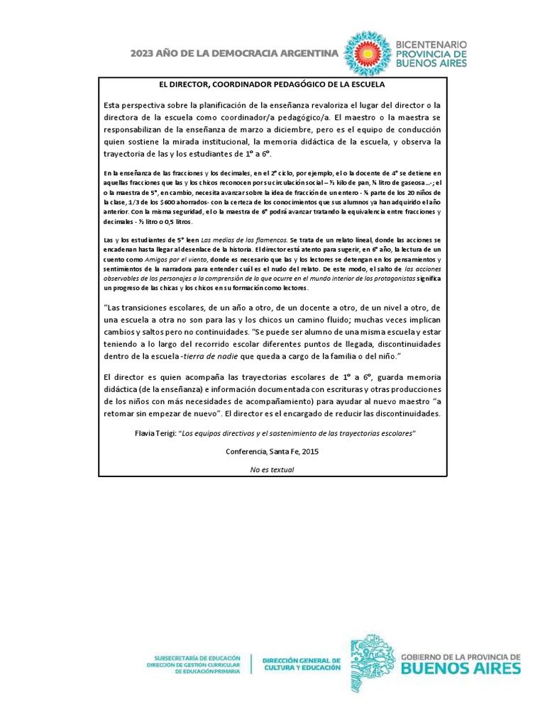 Rol del Director en la Educación Primaria | PDF | Aprendizaje | Cognición