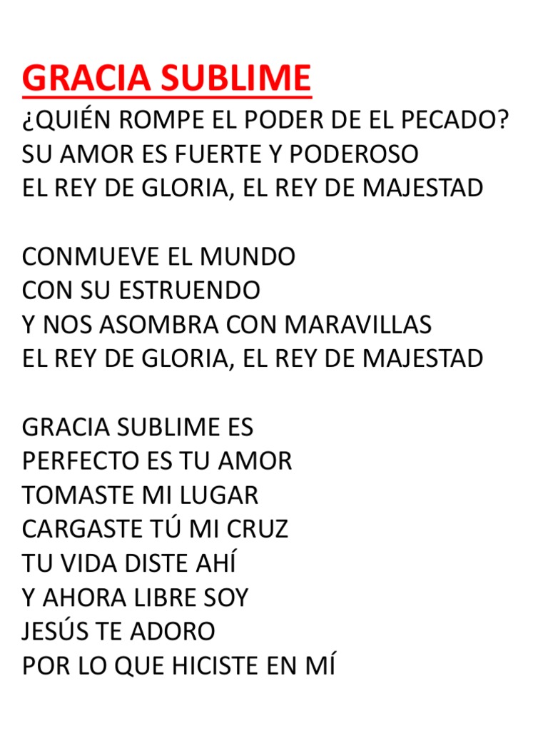 Gracia Sublime PDF | PDF