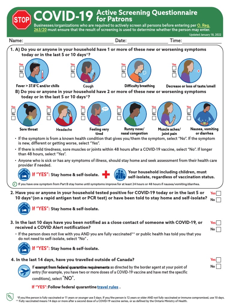 Active-Screening-Tool-for-Patrons - AFK | PDF | Clinical Medicine ...