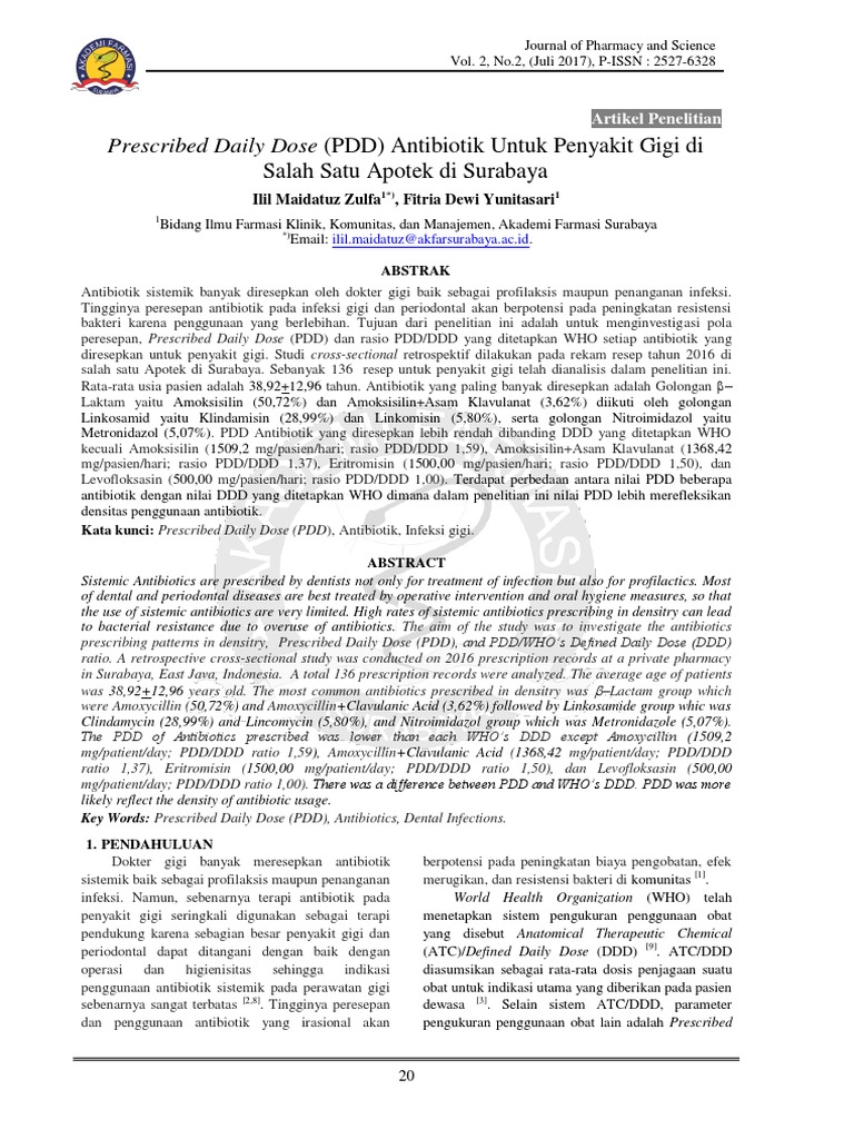 Prescribed Daily Dose PDD Antibiotik Unt 494dc07e PDF | PDF