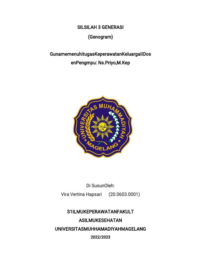 Genogram Tiga Generasi Keluarga | PDF