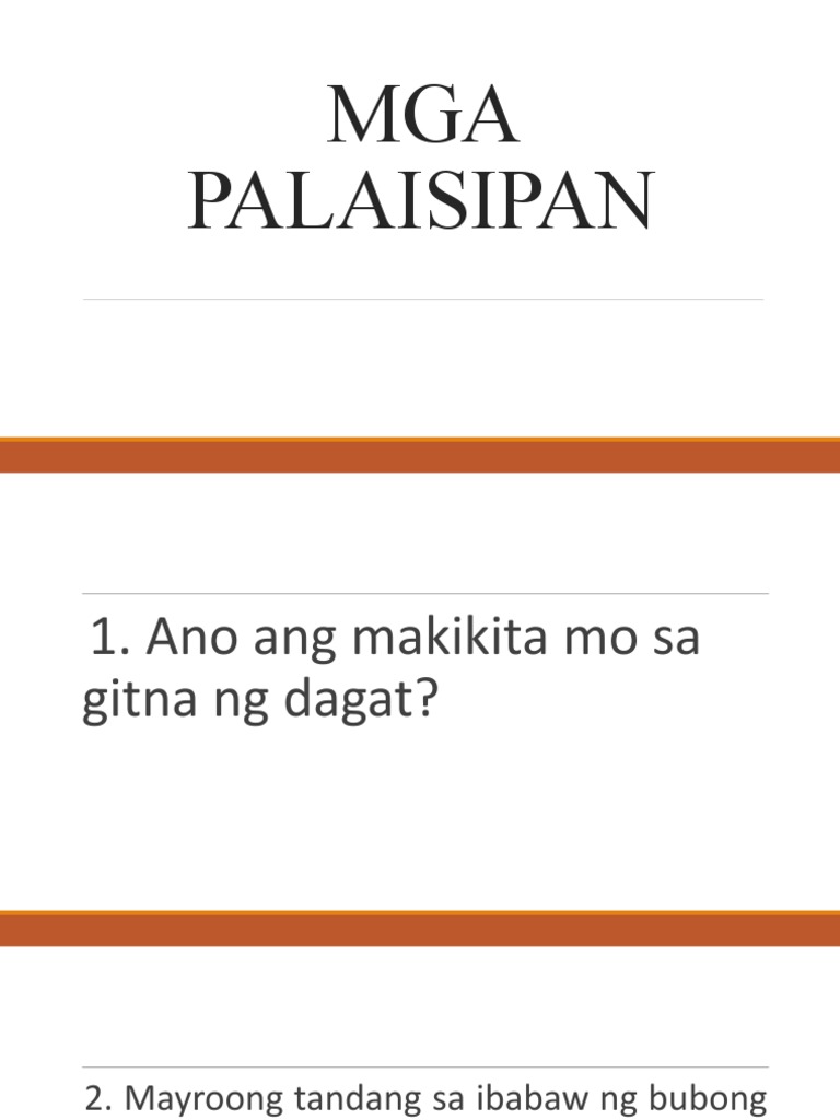 Mga Palaisipan | PDF