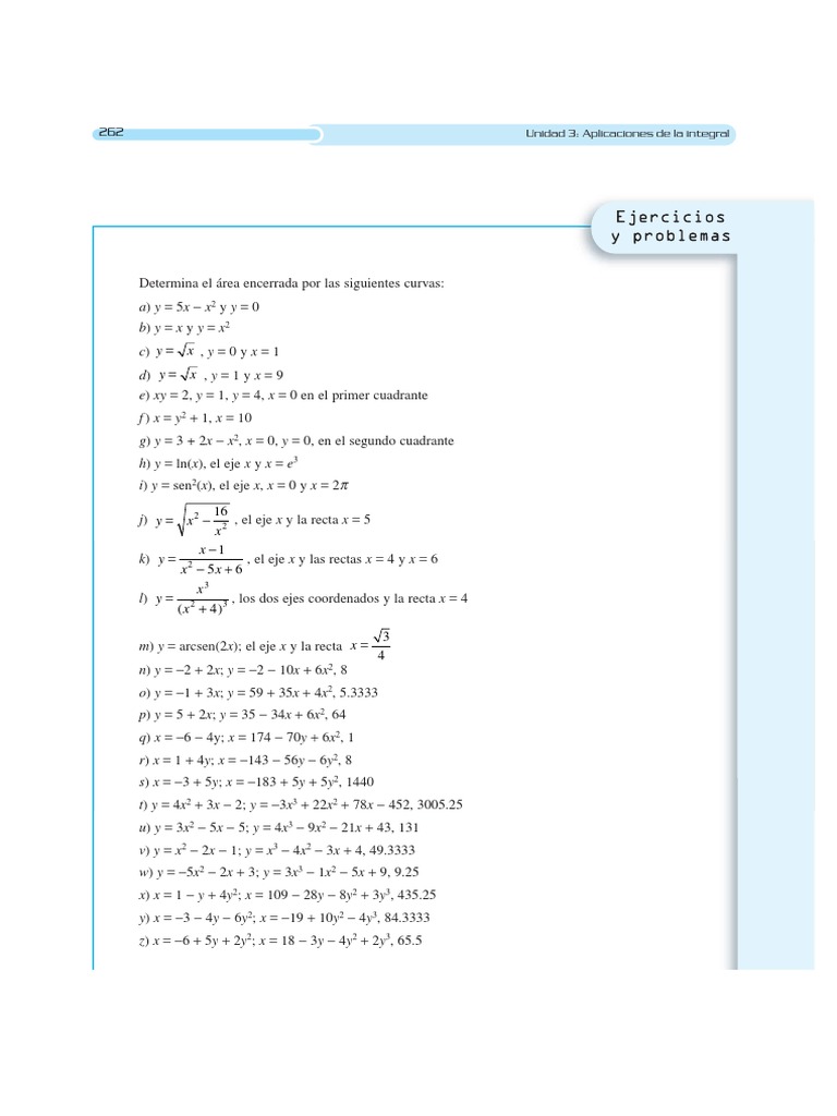 Cálculo de Áreas con Integrales | PDF