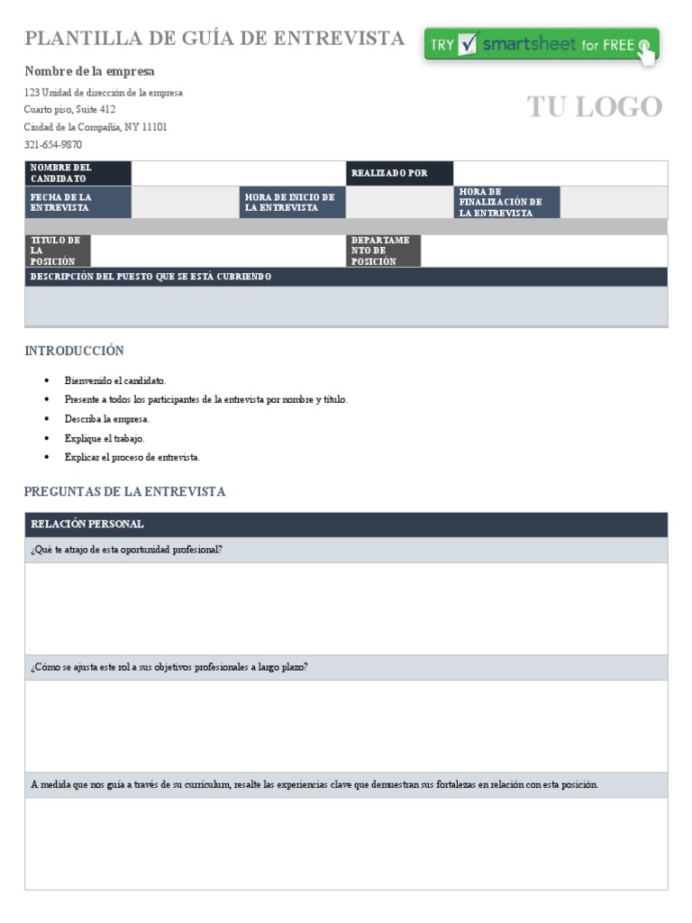 IC Interview Guide 27215 WORD - ES | PDF | Software | Gestión del tiempo