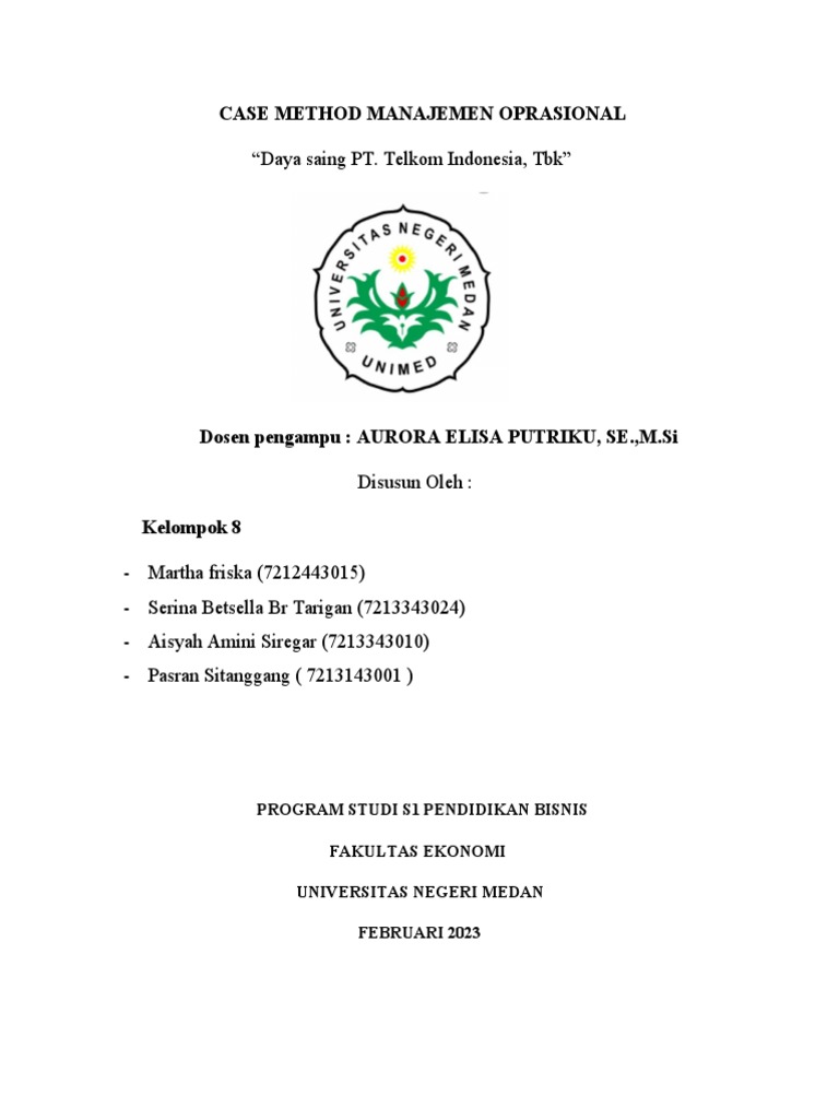 Case Method Manajemen Operasional Kel 8 | PDF