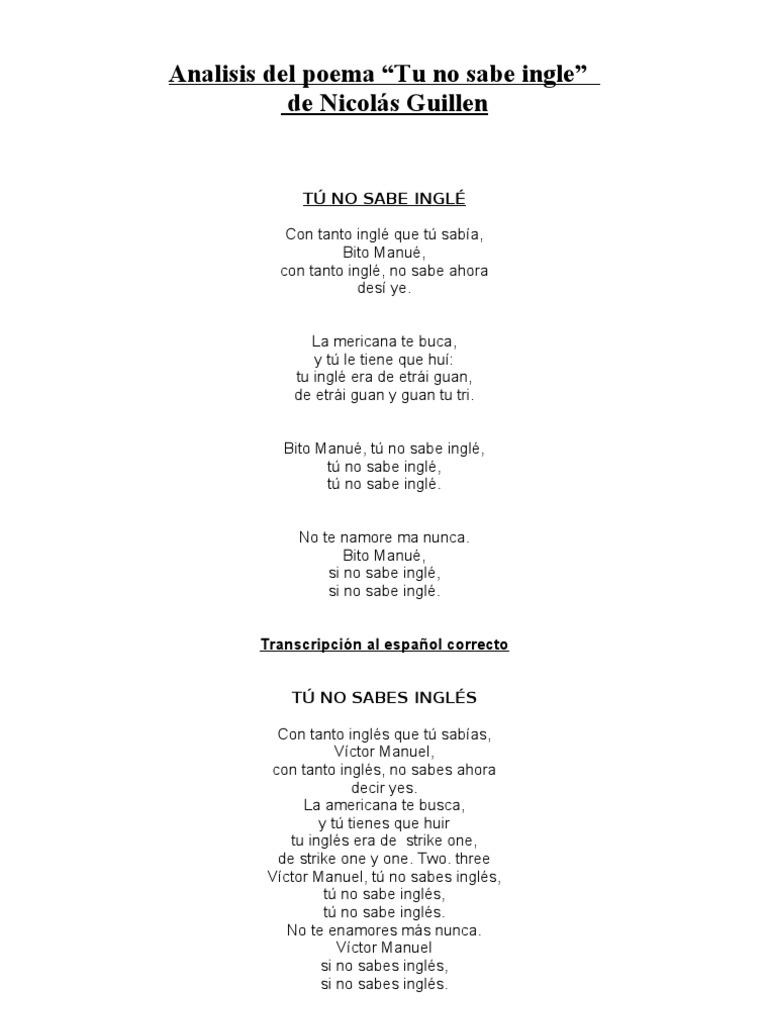 Poesía Negra y Alienación Cultural | PDF | Poesía | Idioma en Inglés