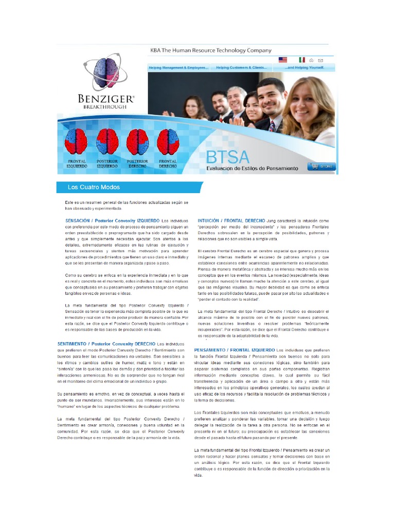 Benziger | PDF | Las emociones | Pensamiento