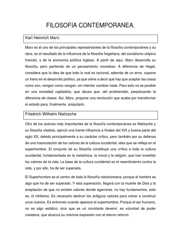 Filosofia Contemporanea PDF | PDF | Karl Marx | Bertrand Russell Filosofia Contemporanea PDF | PDF | Karl Marx | Bertrand Russell