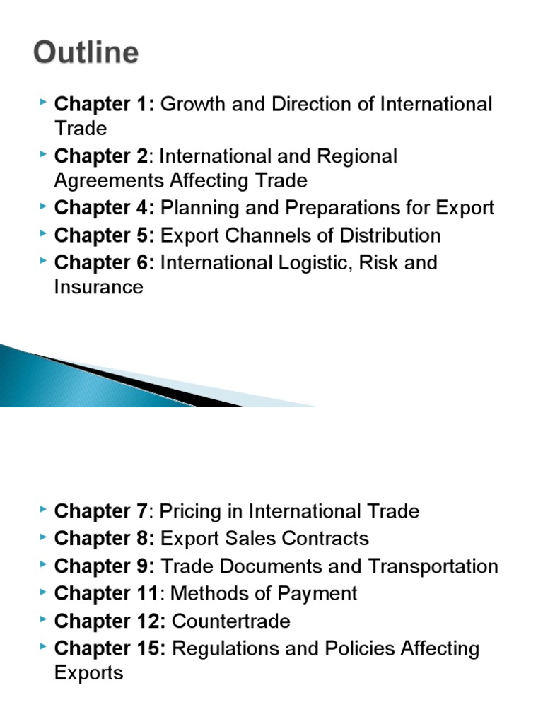 Chapter 1 PPT - O | PDF | Exports | Trade