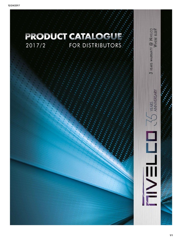 NIVELCO - Product - Catalog - 2017 Price PDF | PDF | Sales | Business