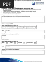 Template For IB Individial Oral (IO) Outline | PDF | Language Arts ...