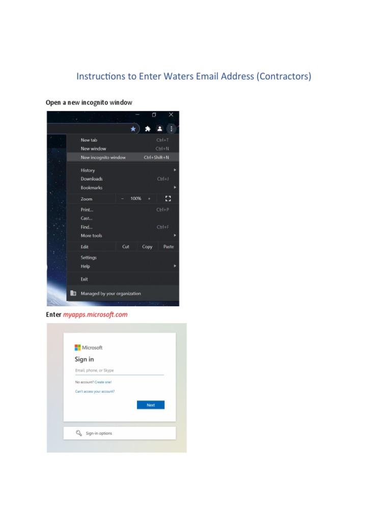 Instructions To Connect To Waters VPN | PDF