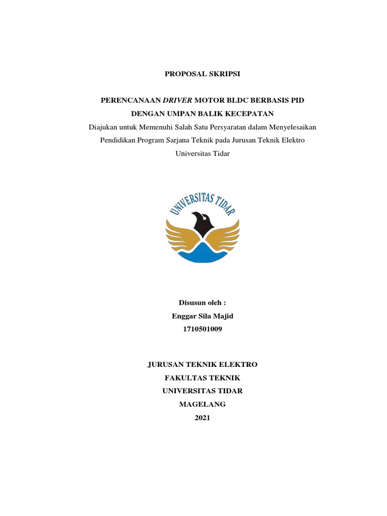 Proposal - Skripsi 3 (BLDC) | PDF