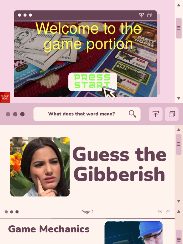 Guess The Gibberish Game 230219020320 3cd90adb PDF | PDF