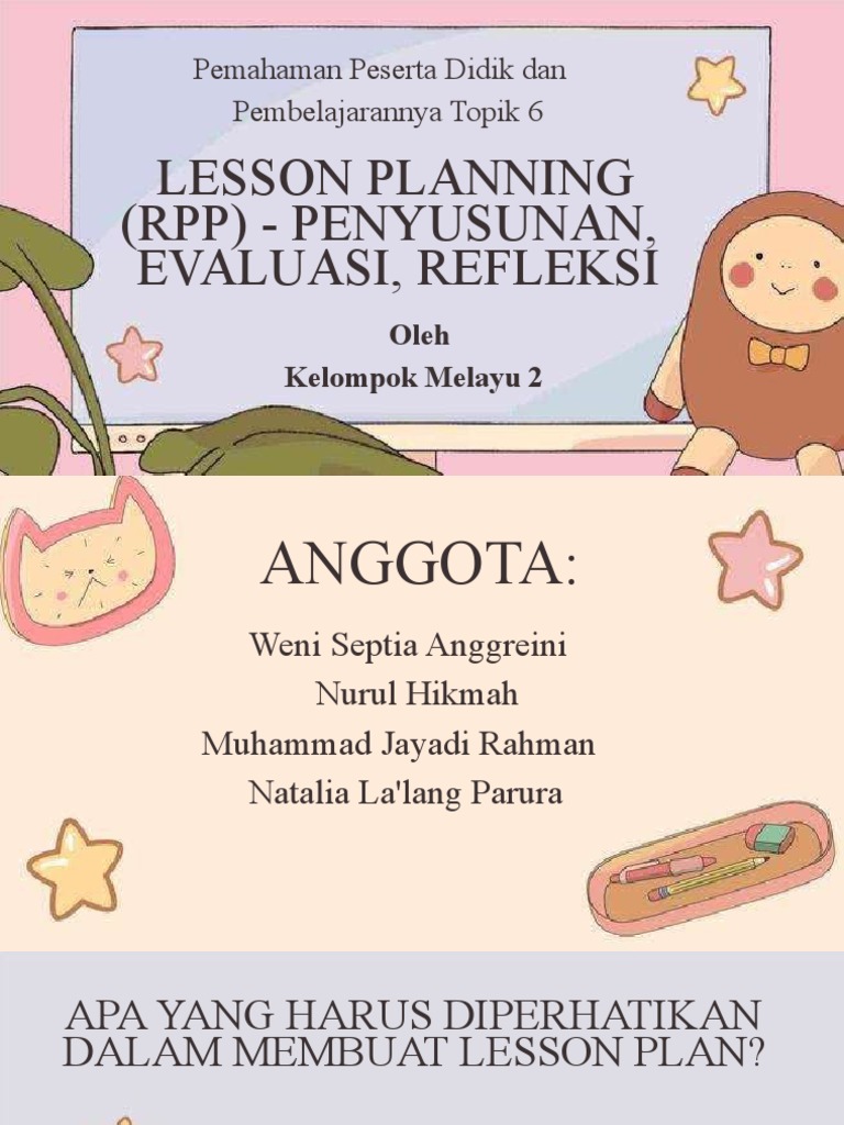 LESSON PLANNING (RPP) - Natalia La'lang Parura - PGSD-C | PDF