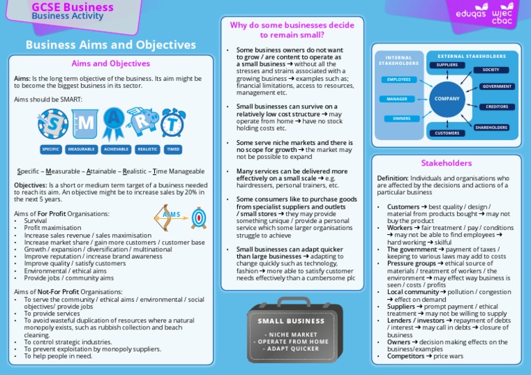 Business Aims and Objectives | PDF | Business | Supply Chain