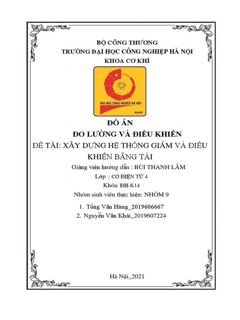 ĐLDK XD He Thong Giam Sat Bang Tai | PDF