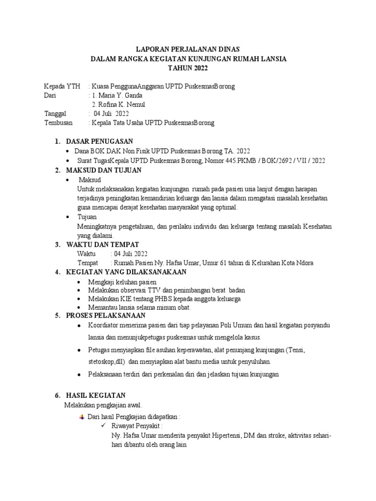 LPD K.RUMAH LANSIA Yang Terbaru Yang Kurang | PDF
