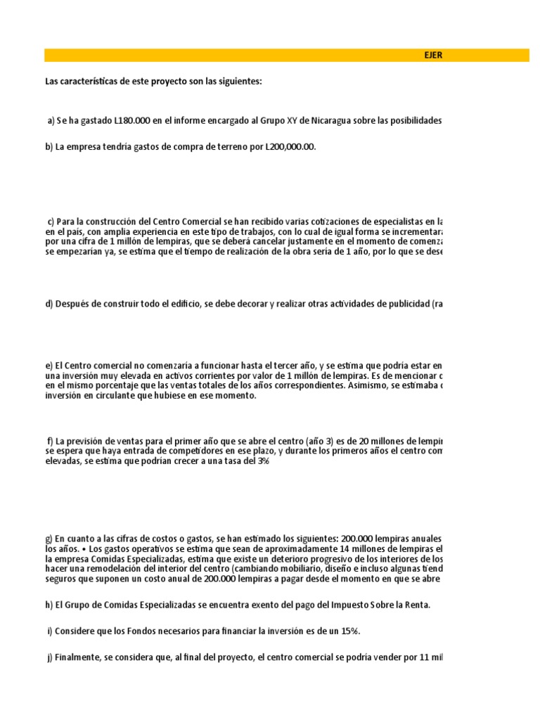 Proyecto Integrador | PDF | Valor presente neto | Flujo de efectivo