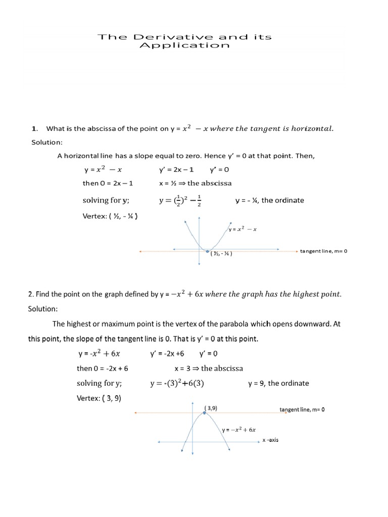 Max and Min | PDF