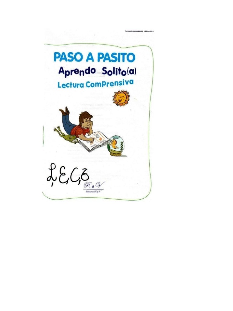 Paso A Pasito Lecturas Comprensivas | PDF