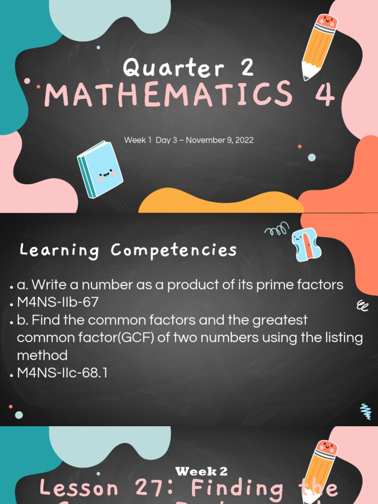 Math 4 Quarter 2 Week 4 | PDF | Mathematics | Education Theory Math 4 Quarter 2 Week 4 | PDF | Mathematics | Education Theory