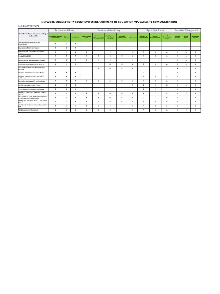 5ee12562163530694dd5c415 - RACI Chart Excel Template | PDF | Server (Computing) | Computing