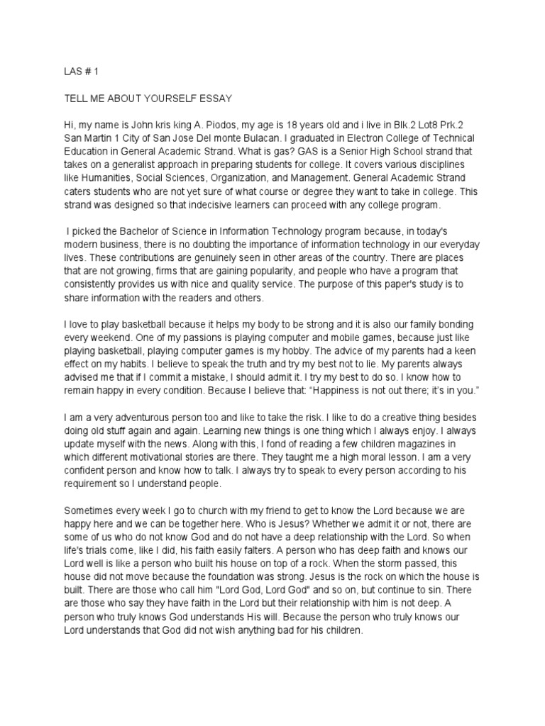 Essay | PDF | Faith | God