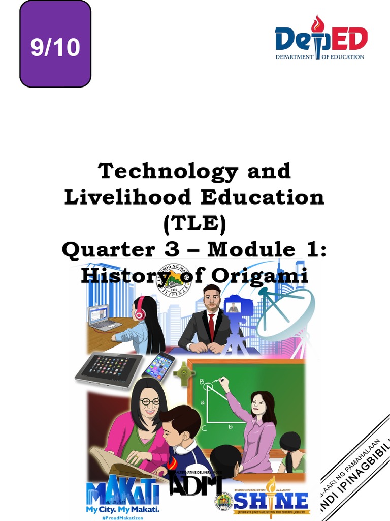 TLE910Origami q3 Mod1 HistoryofOrigami DesBolanio | PDF | Origami | Paper Folding