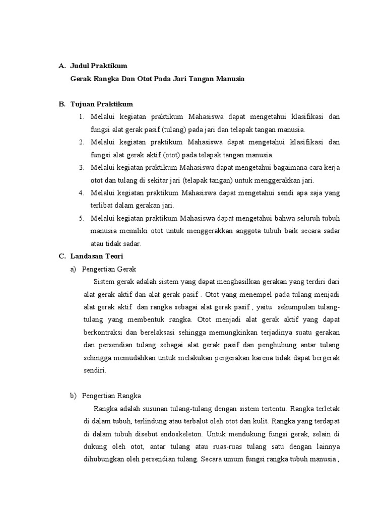 Ruas Ruas Jari Tangan | PDF