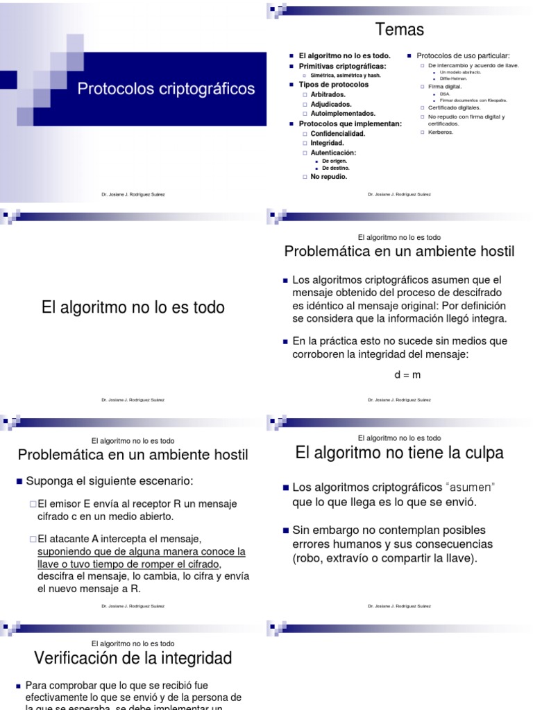 Protocolos Criptograficos | PDF | Criptografía | Criptografía de clave pública