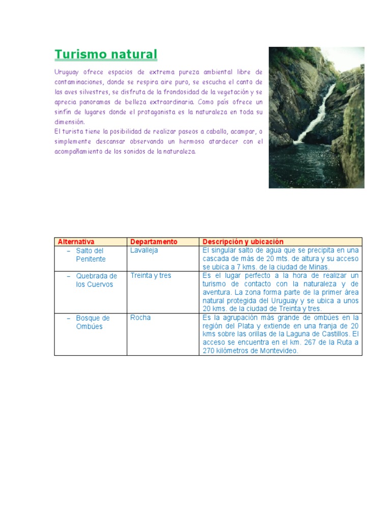 Turismo Natural | PDF