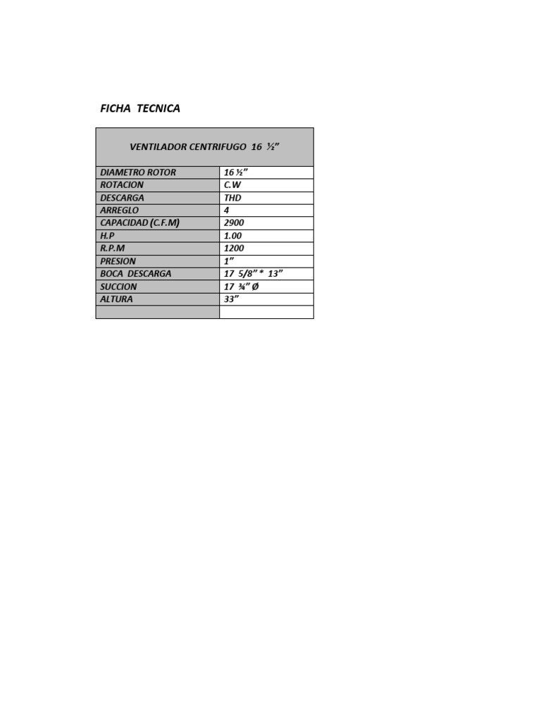 Ficha Tecnica PDF | PDF Ficha Tecnica PDF | PDF