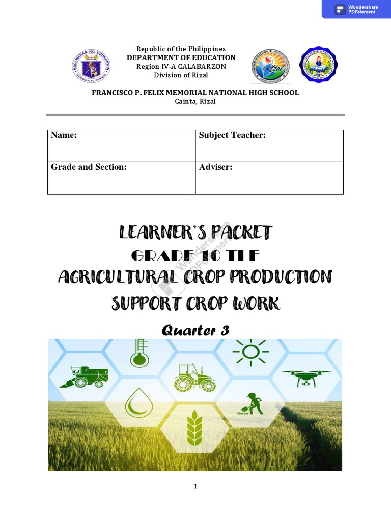 Tle Agricrop Production For Third Quarter Learners Packet PDF ...