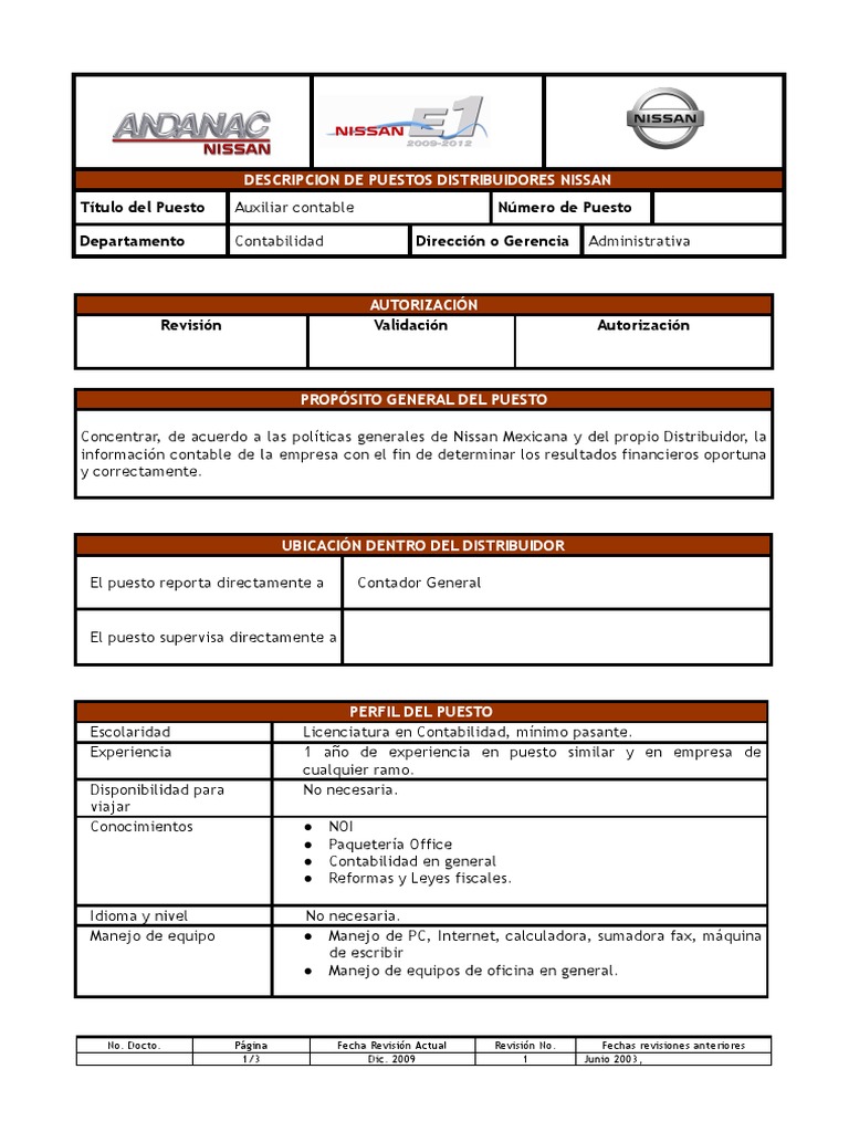 Auxiliar Contable | PDF | Contador | Contabilidad