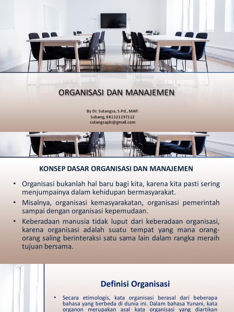 Dasar Organisasi & Manajemen | PDF | Karier & Perkembangan | Pengembangan Diri