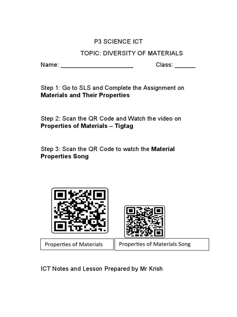 P3 SCIENCE ICT Notes | PDF