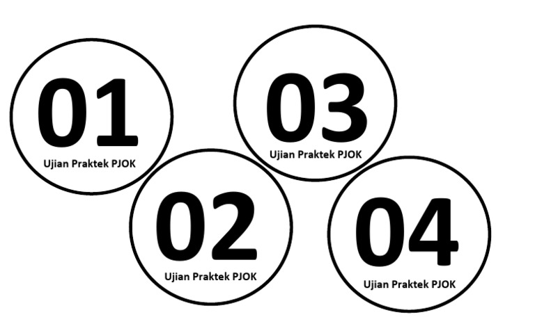 Nomor Dada Ujian Praktek | PDF