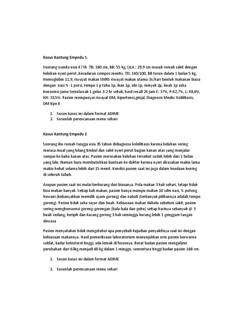 Adime Kasus Kantung Empedu | PDF | Kesehatan Holistik