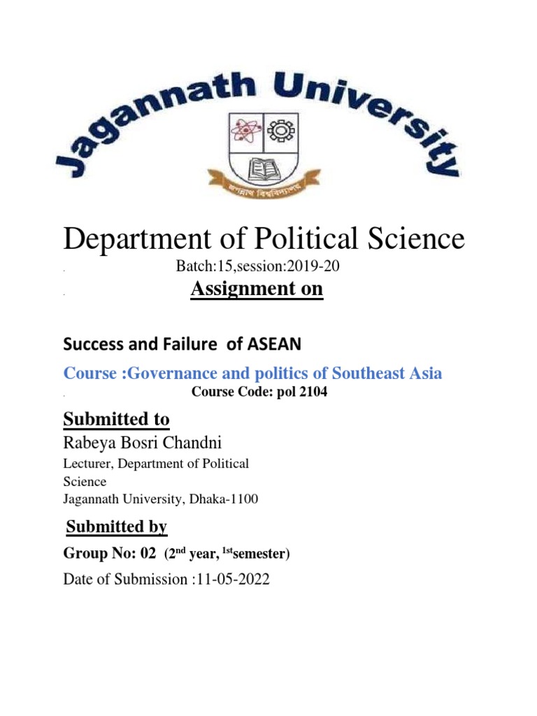 ASEAN: Successes and Failures Analysis | PDF | International Relations ...