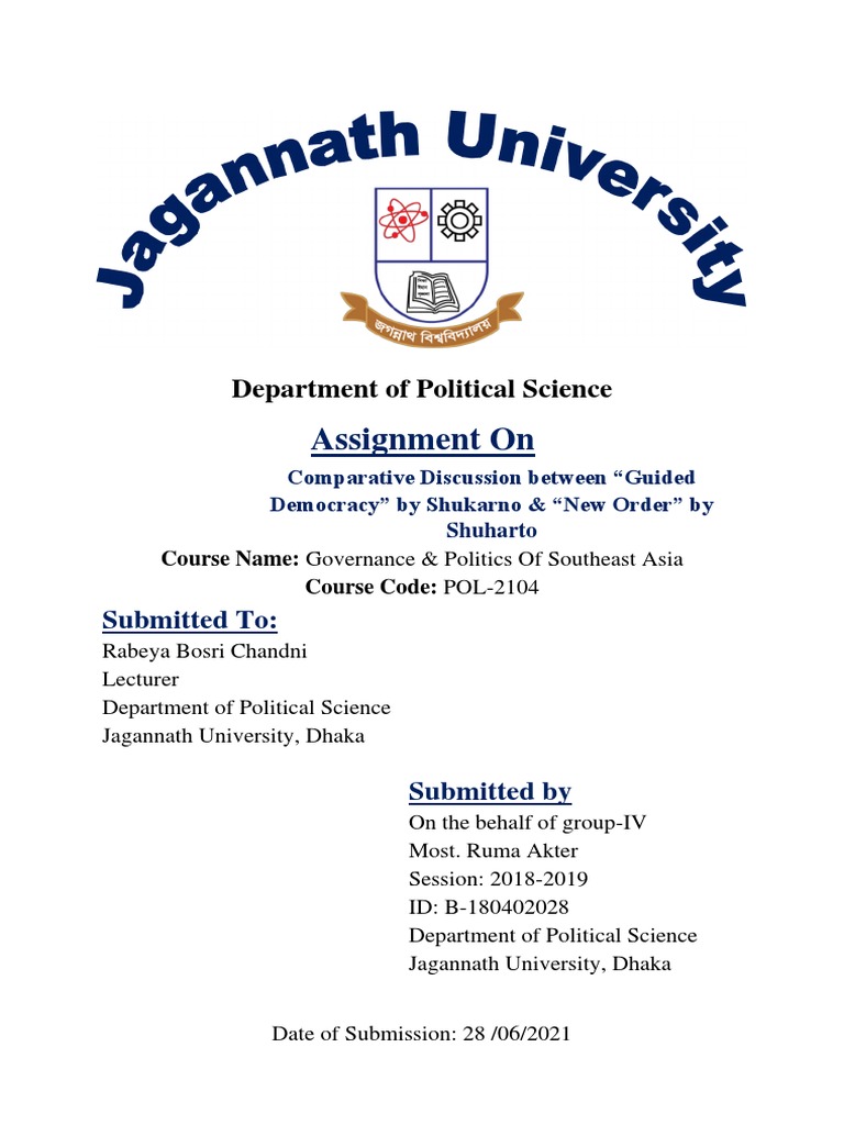 Comparative Analysis of Guided Democracy under Sukarno and the New ...