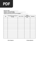 Vehicle Expense Log Template | PDF