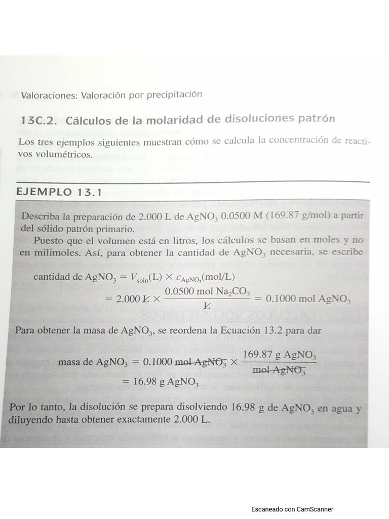Ejemplos de Preparación de Disoluciones Patrón | PDF