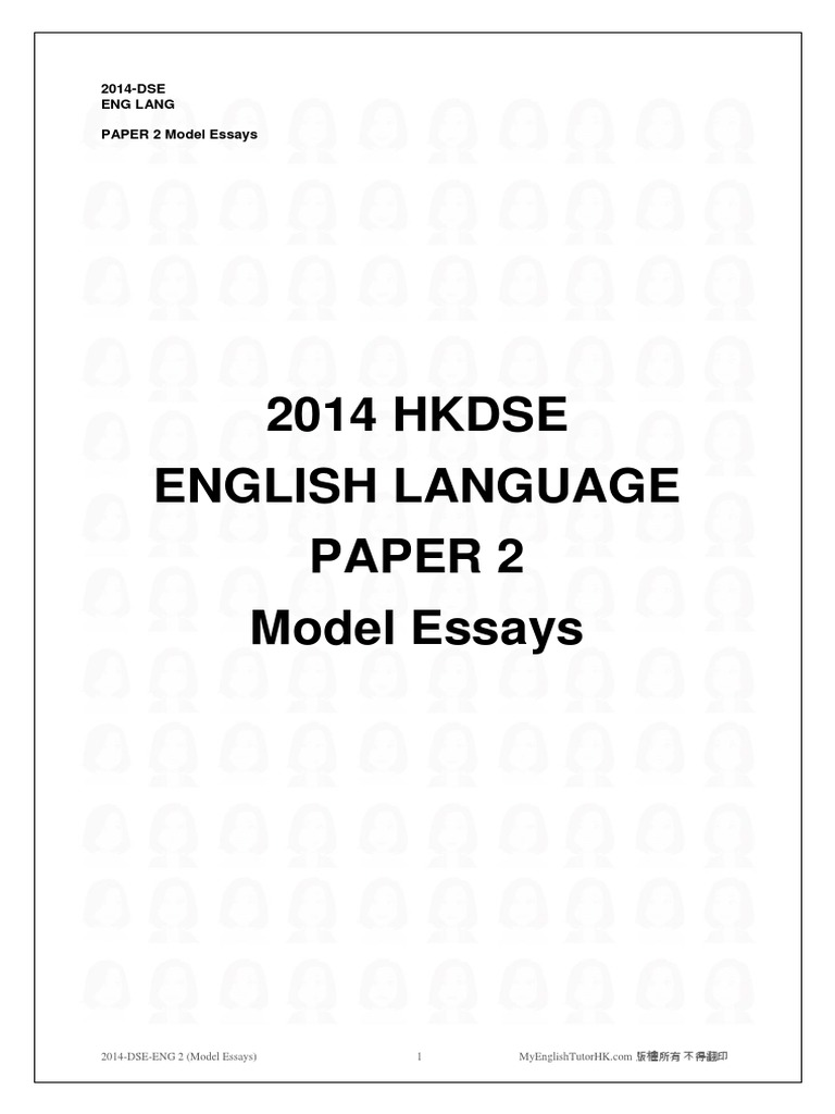 2014 DSE ENG LANG 2 Model Essays 39023934 PDF | PDF | Stand Up Comedy | Jokes