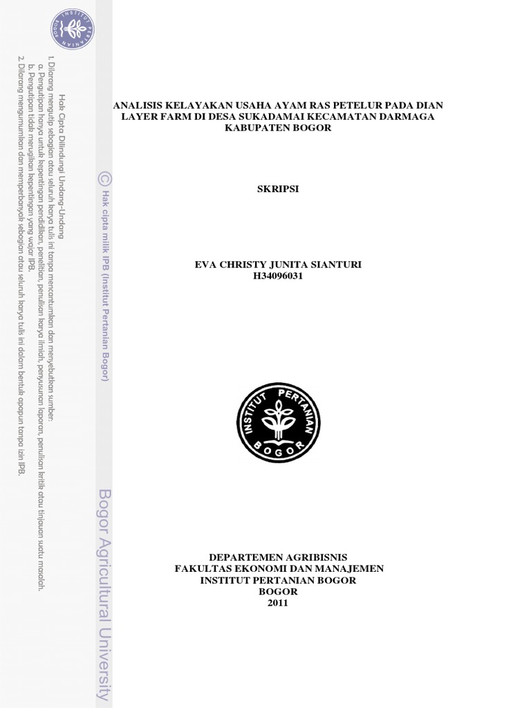 Ku Dian Layer Farm | PDF