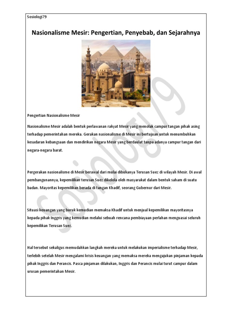 Nasionalisme Mesir | PDF