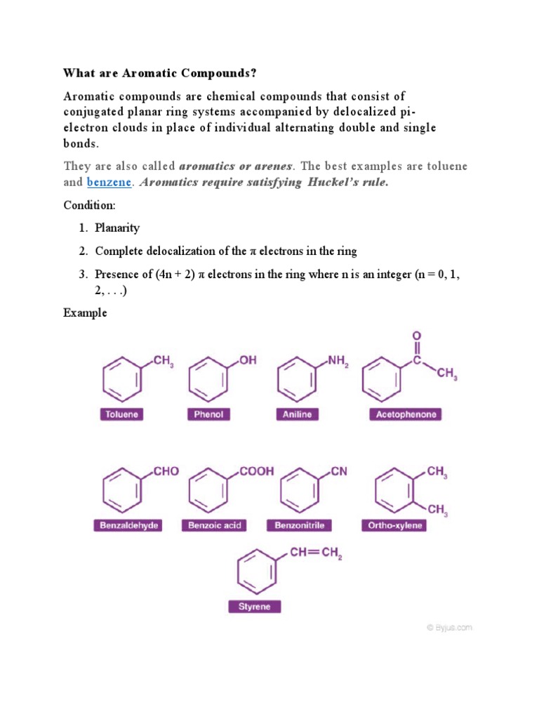 Aromatic Compounds | PDF | Aromaticity | Benzene