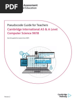 0478 Pseudocode Guide | PDF | Boolean Data Type | Data Type