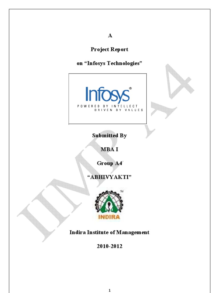 Report On Infosys by Group A4 | PDF | Cloud Computing | Expense